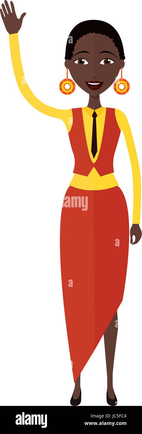 Sad girl waving bye Stock Vector Images - Alamy