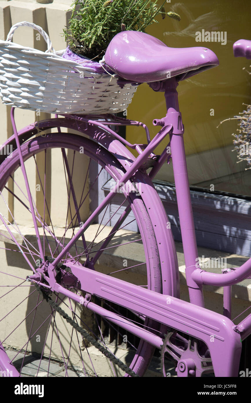 a purple bike Stock Photo - Alamy