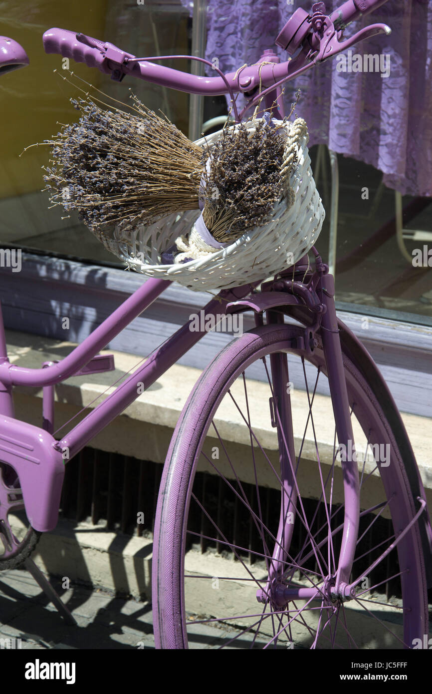 a purple bike Stock Photo - Alamy
