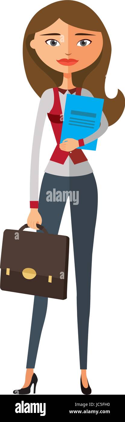 Banker business lady . Office worker is ready to work.Woman secretary ...
