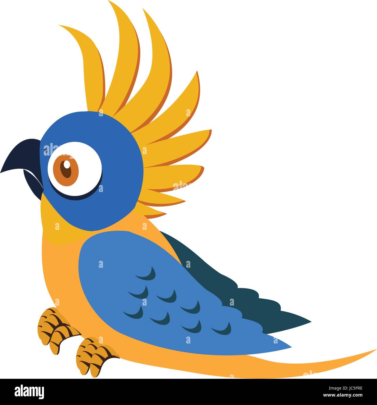 Parrot vector illustration cartoon isolated on white background Stock ...