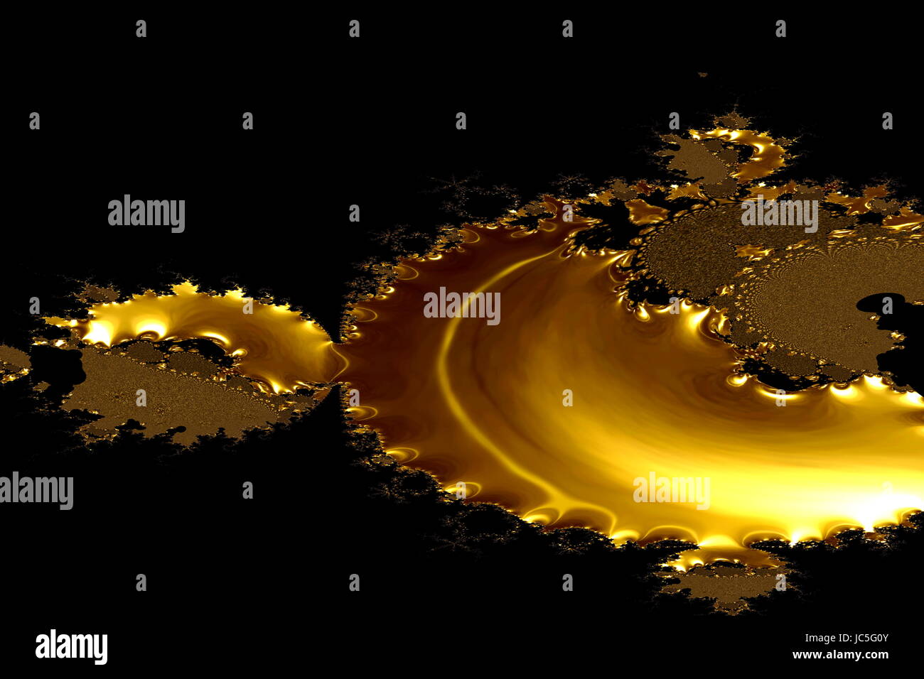 Gold fractal hi-res stock photography and images - Alamy
