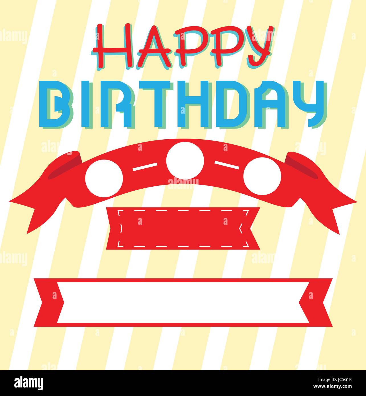 Happy birthday invitational card Stock Vector Image & Art - Alamy
