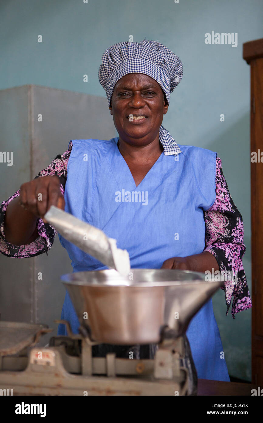 Female baker, Tanzania, Africa Stock Photo - Alamy