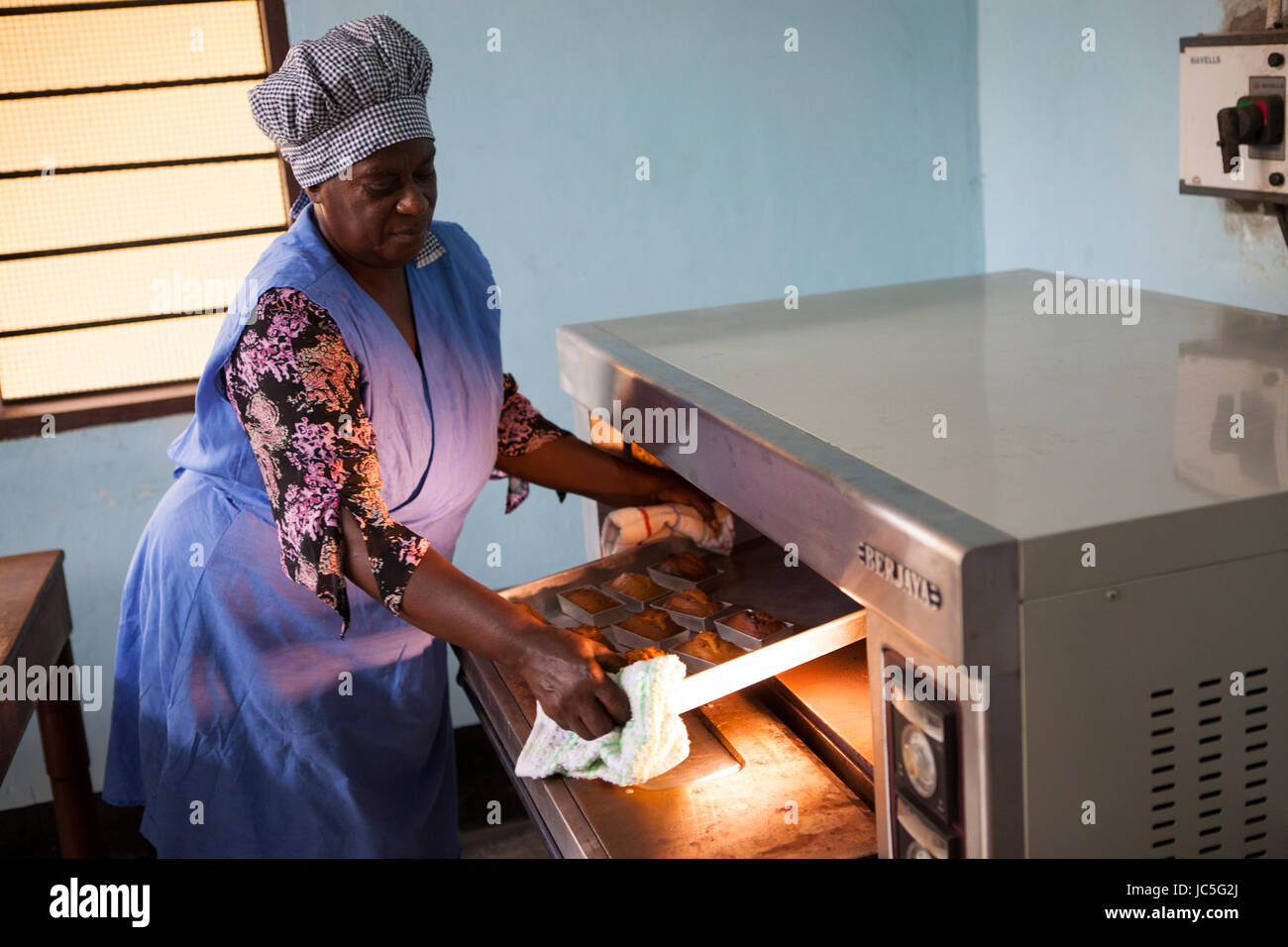 Female baker, Tanzania, Africa Stock Photo - Alamy