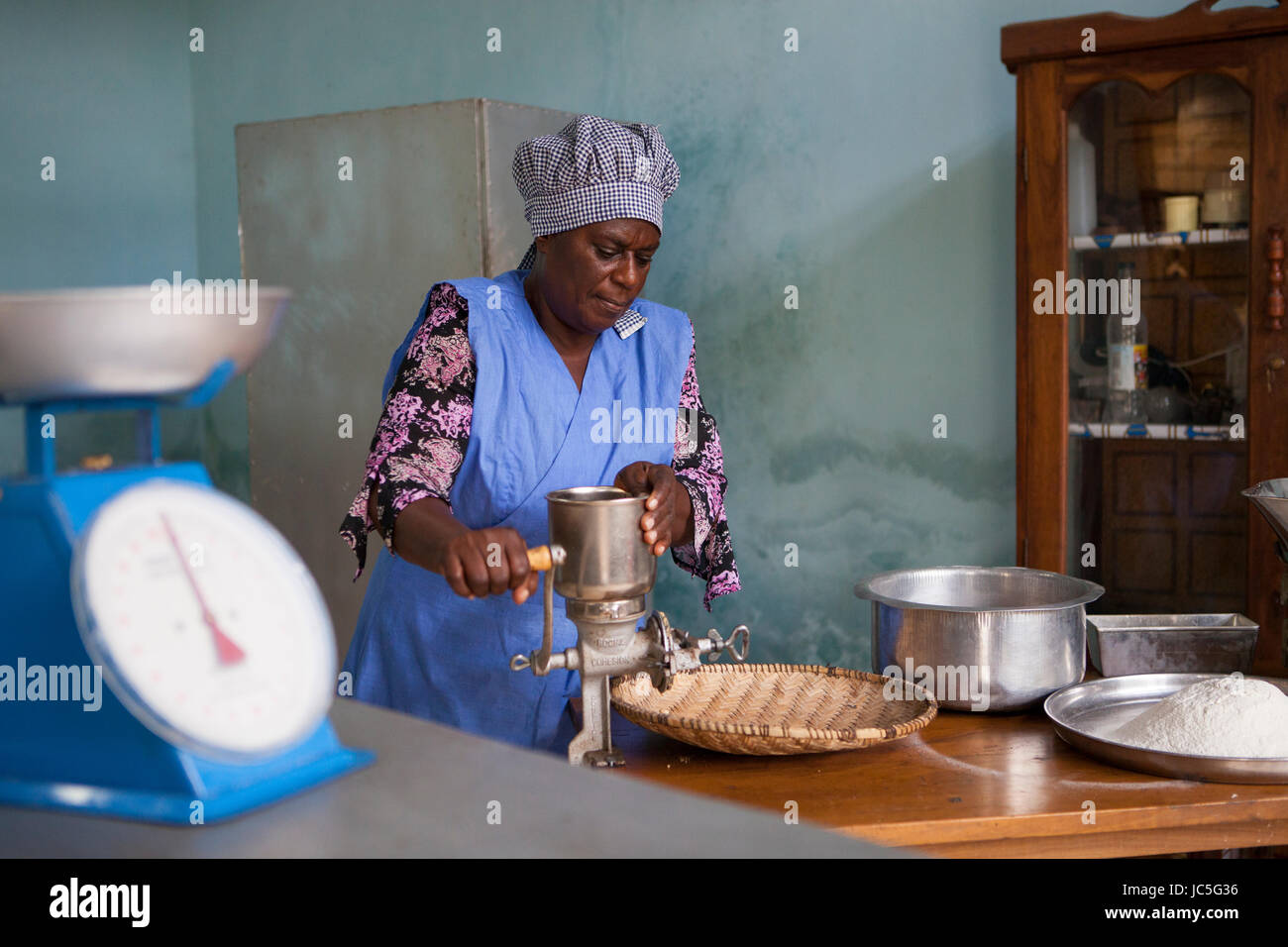 Female baker, Tanzania, Africa Stock Photo - Alamy