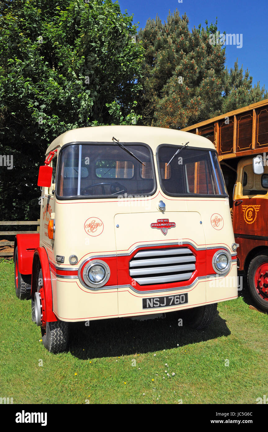 a 1956 Rowe Hillmaster lorry on display at the royal cornwall, show ...