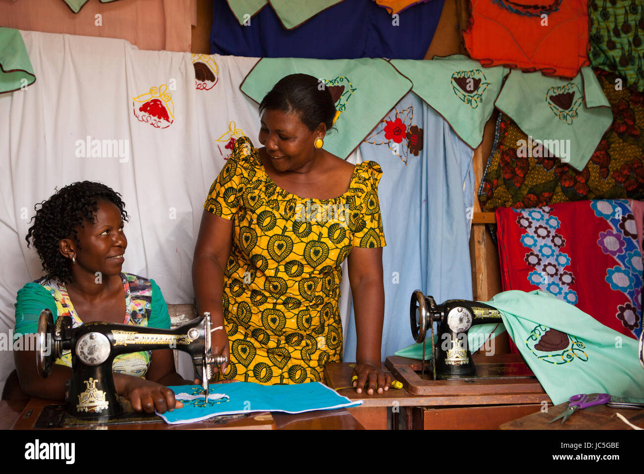 Female tailor, Tanzania, Africa Stock Photo - Alamy