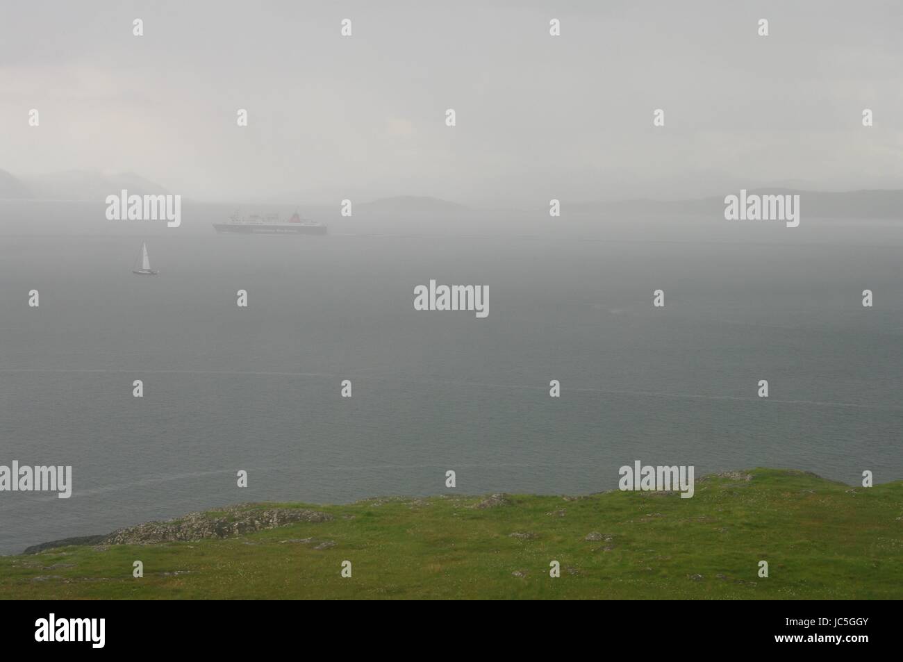 Bad weather over Loch Linnhe, Scotland Stock Photo - Alamy