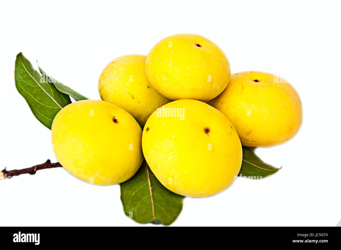 gold apple fruit on white background Stock Photo - Alamy