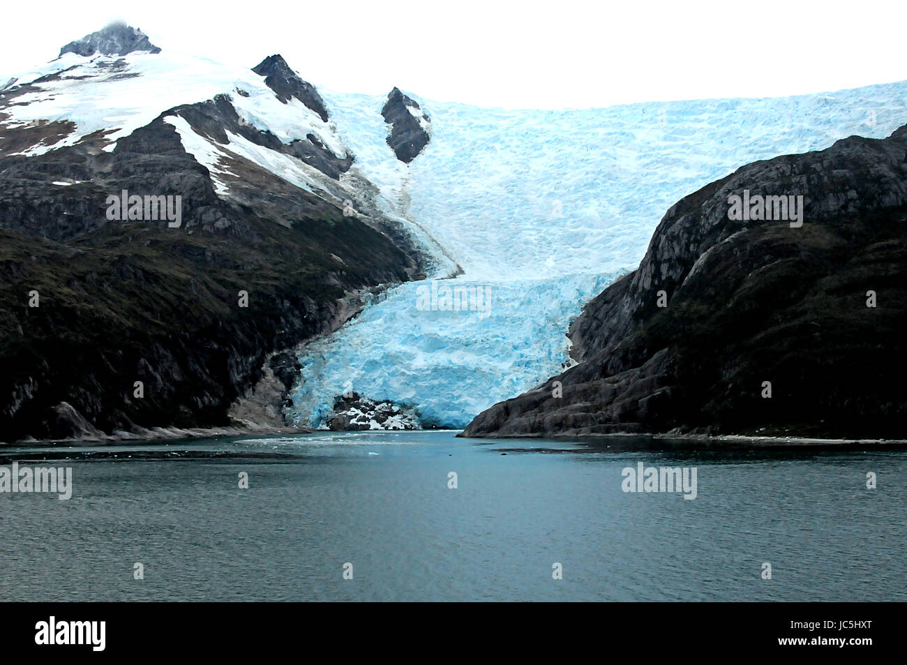 Italia Glacier along Beagle Channel on the Strait of Magellan in South ...