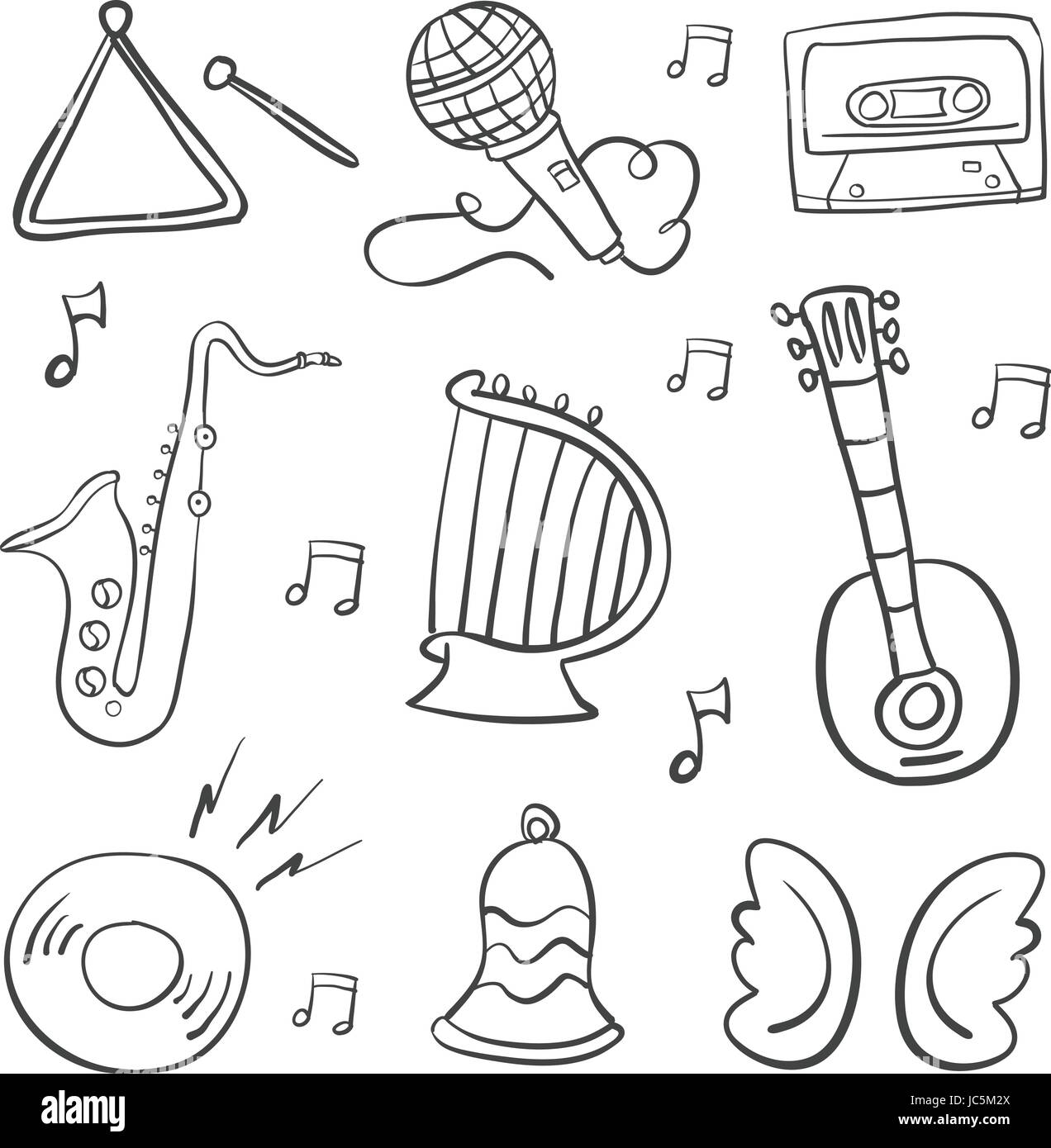 How To Draw Musical Instruments For Kids