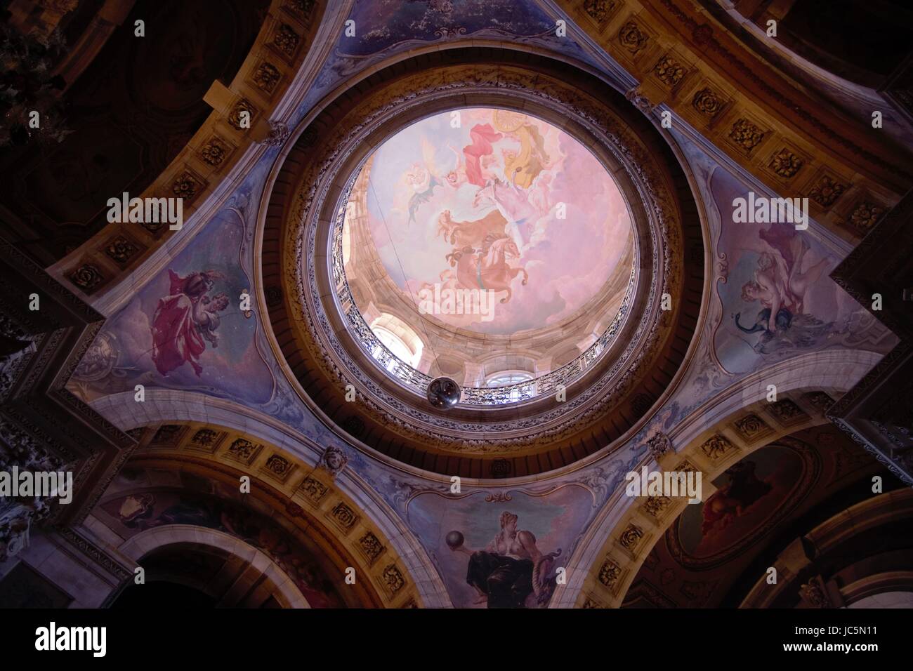 Painted ceiling in the Great Hall, Castle Howard Stock Photo - Alamy