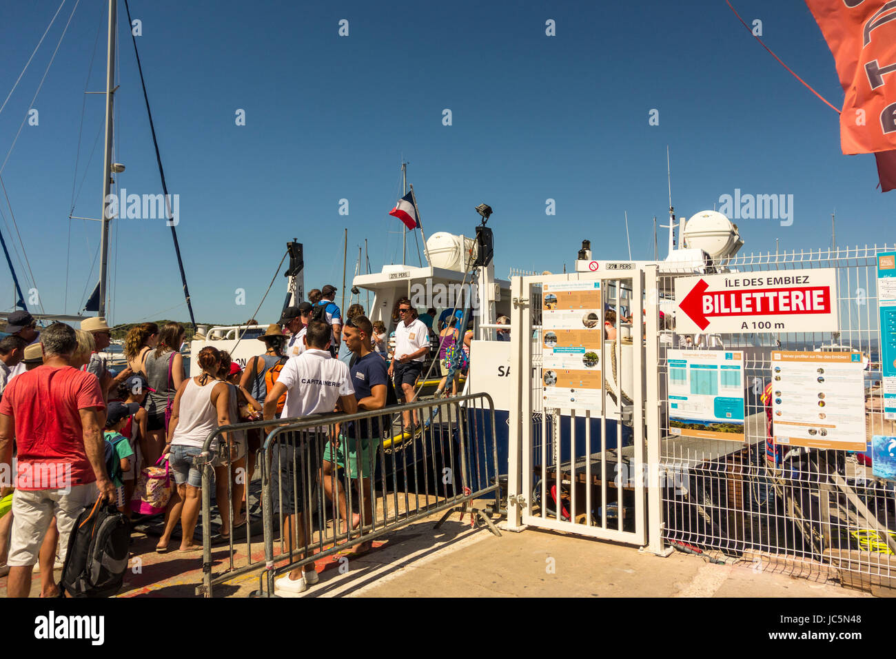 Sea Shuttle boat to Ile des Embiez departing from Le Brusc Port, Six ...