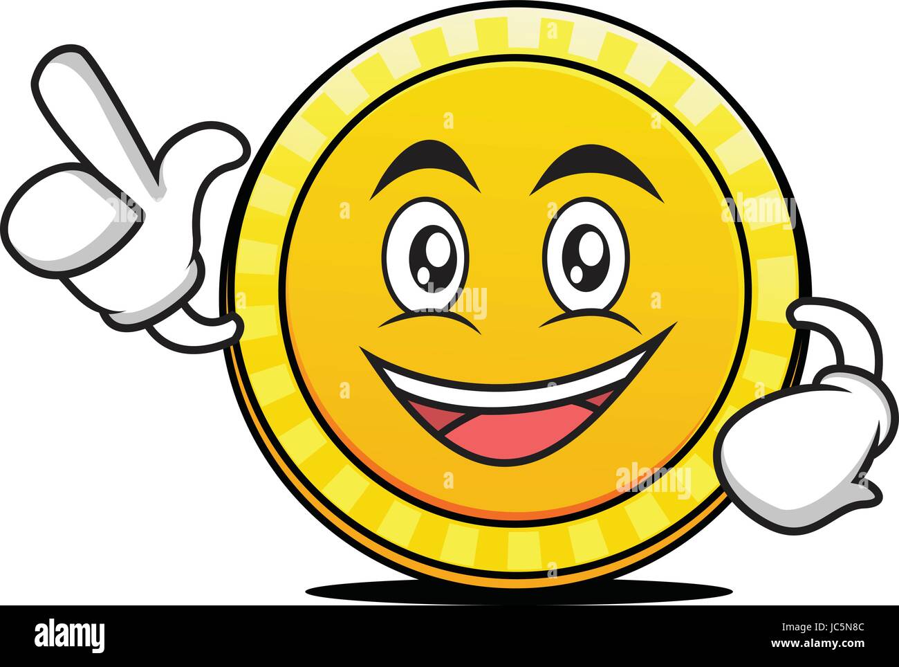 Coin smiley face Stock Vector Images - Alamy