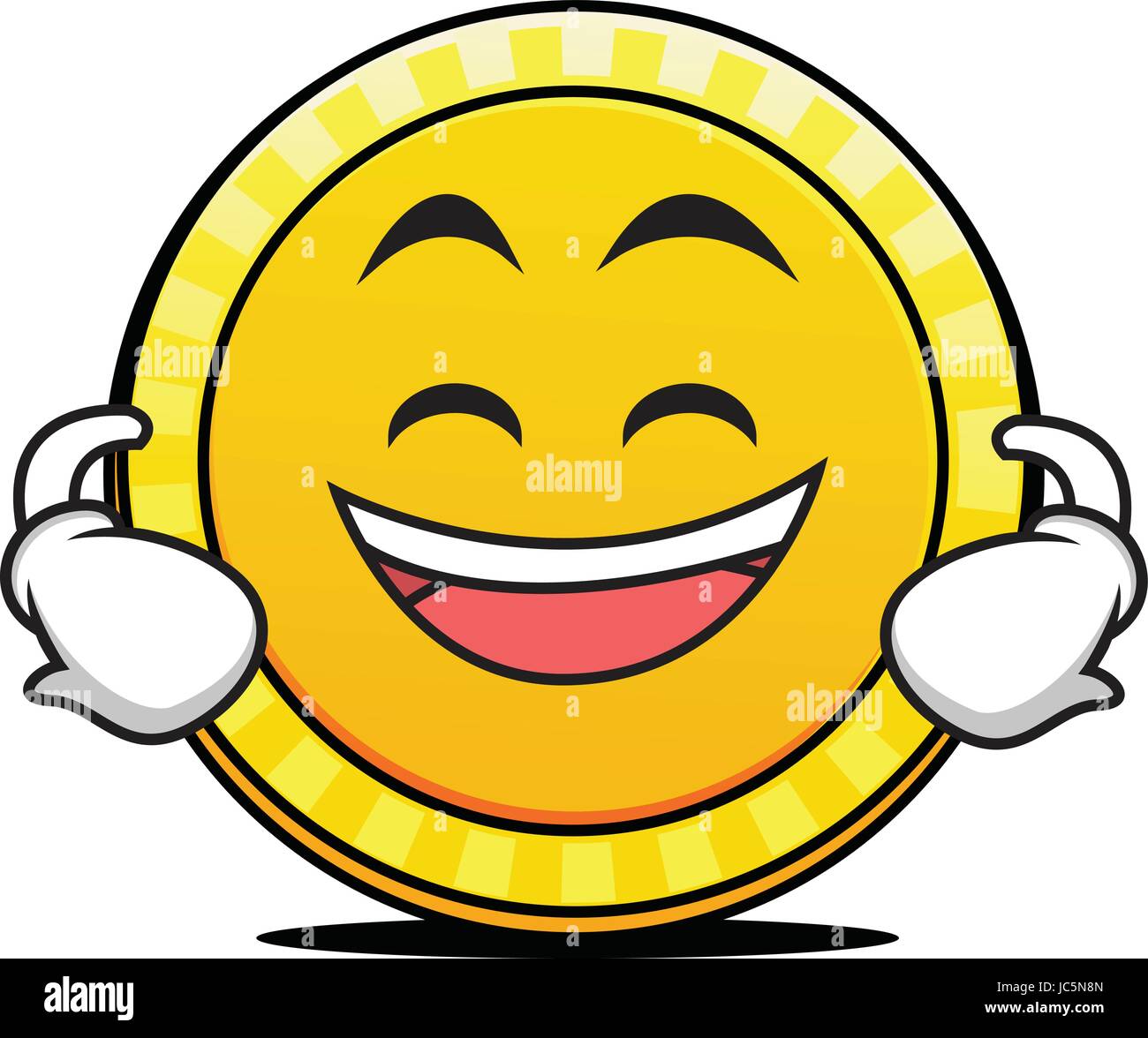Grinning coin cartoon character collection Stock Vector Image & Art - Alamy