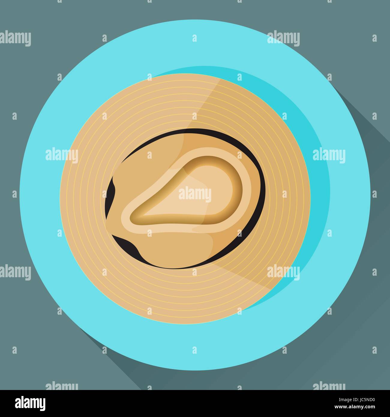 Hipster straw hat Stock Vector Images - Alamy