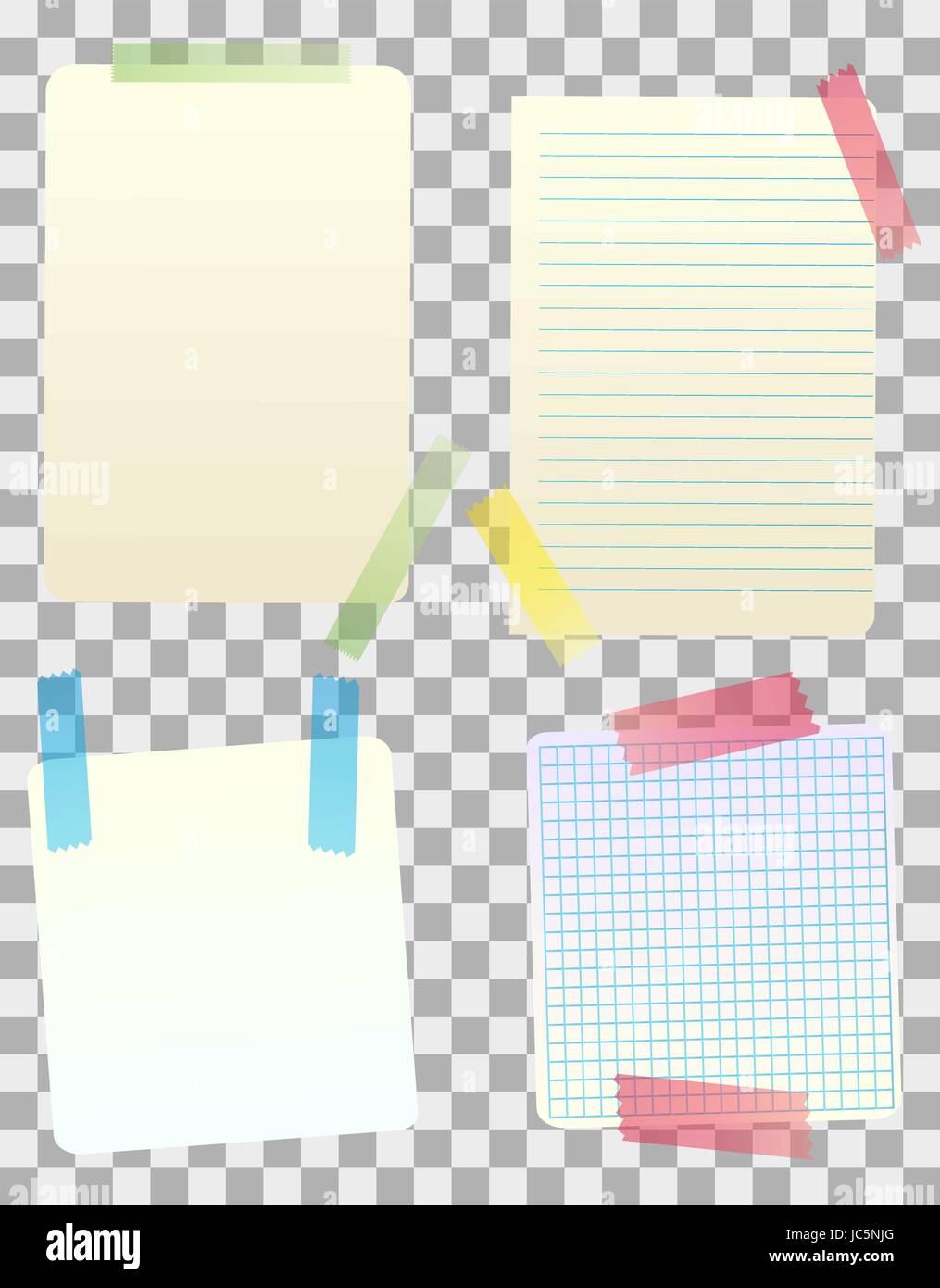 Vector blank paper notes Stock Vector Image & Art - Alamy