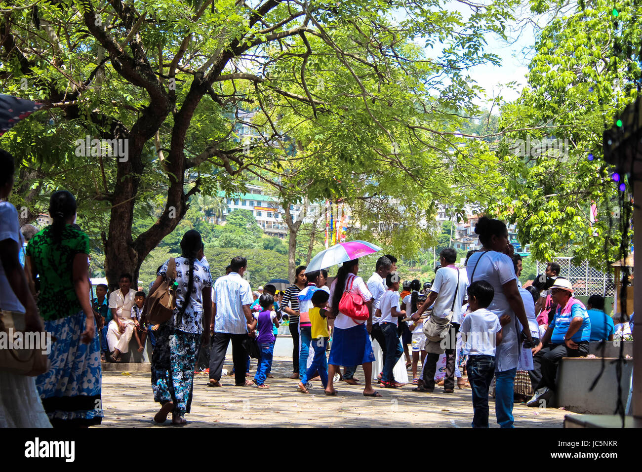 Poya day in Kandy Sri Lanka Stock Photo - Alamy