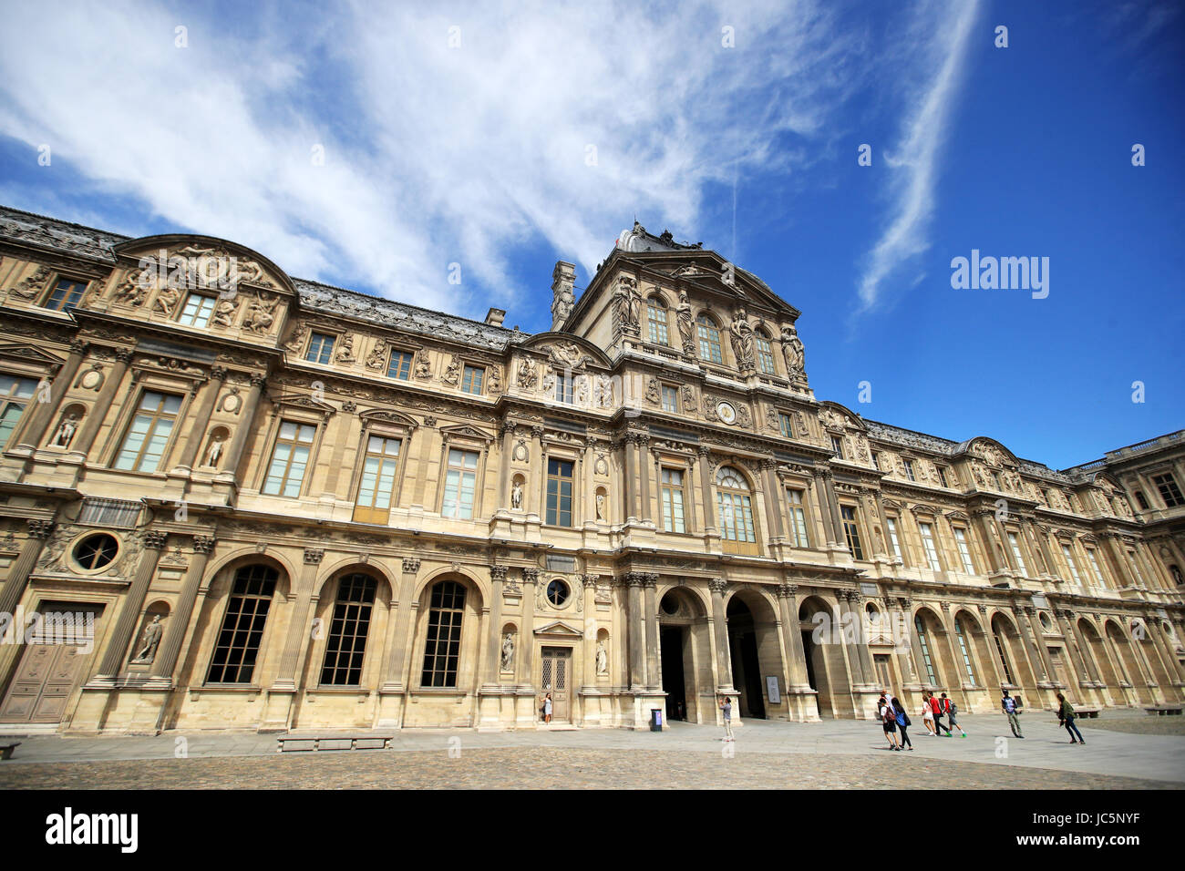 General view of The Louvre Museum Stock Photo - Alamy
