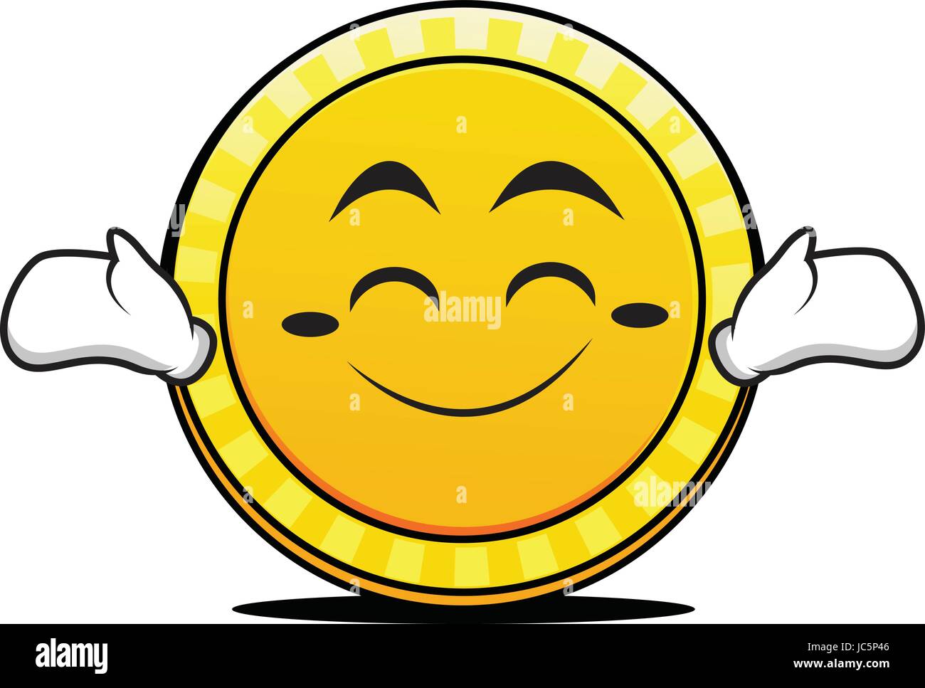 Happy coin cartoon character collection Stock Vector Image & Art - Alamy
