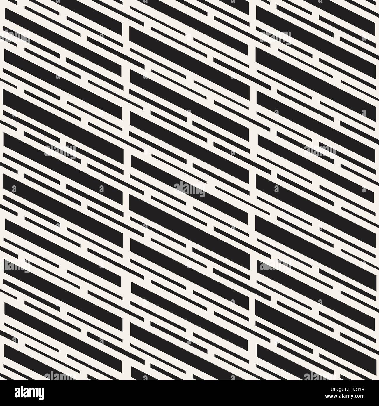 Black and White Irregular Dashed Lines Pattern. Modern Abstract Vector ...