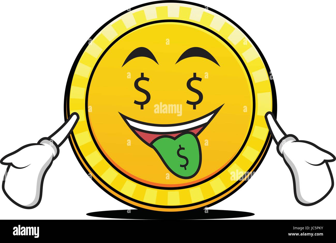 Coin smiley face Stock Vector Images - Alamy
