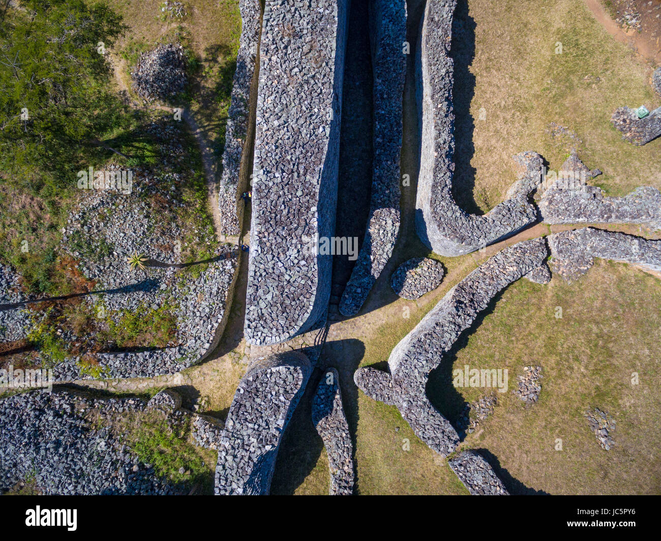 An aerial view of the Great Enclosure at Great Zimbabwe Stock Photo - Alamy