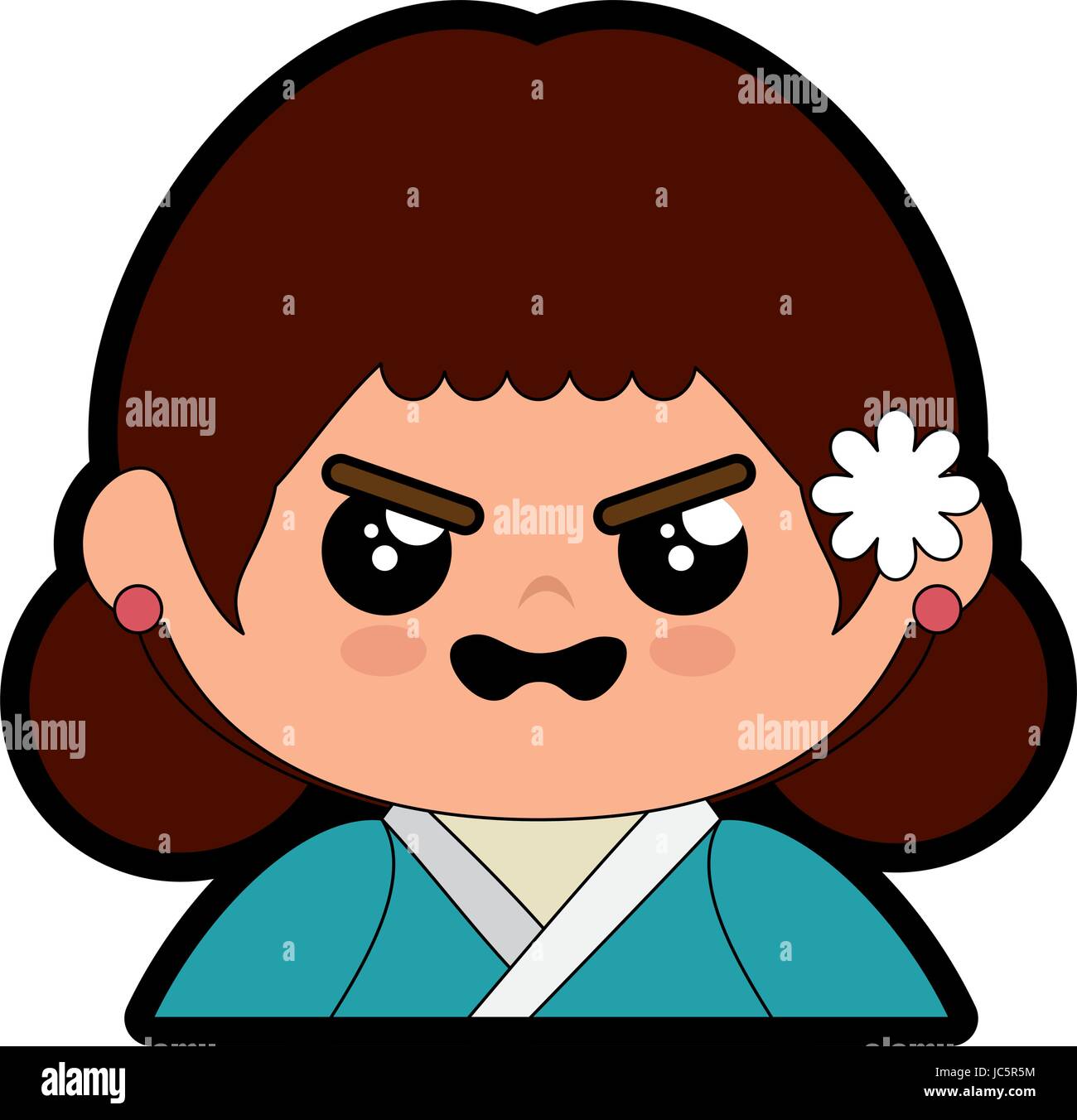Cute japanese girl cartoon Stock Vector Image & Art - Alamy