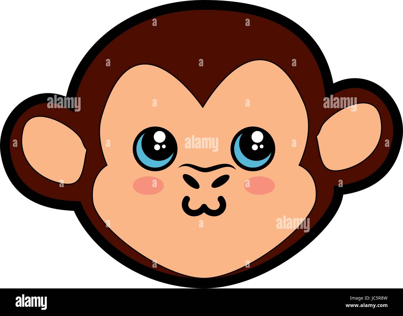 Monkey kawaii cartoon Stock Vector Image & Art - Alamy