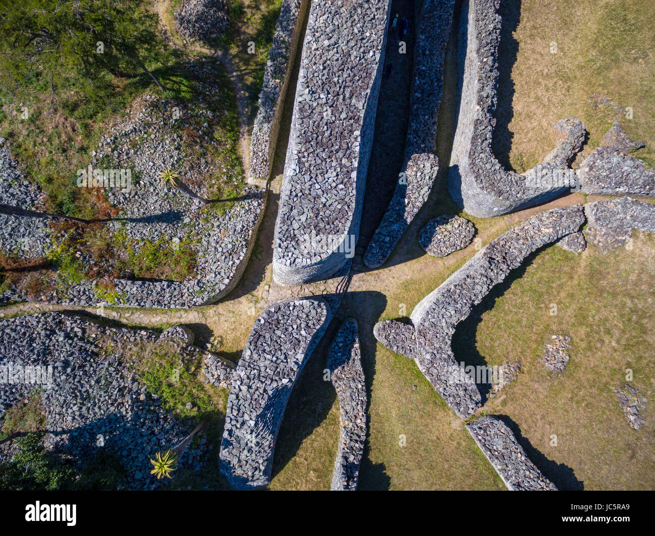 An aerial view of the Great Enclosure at Great Zimbabwe Stock Photo - Alamy