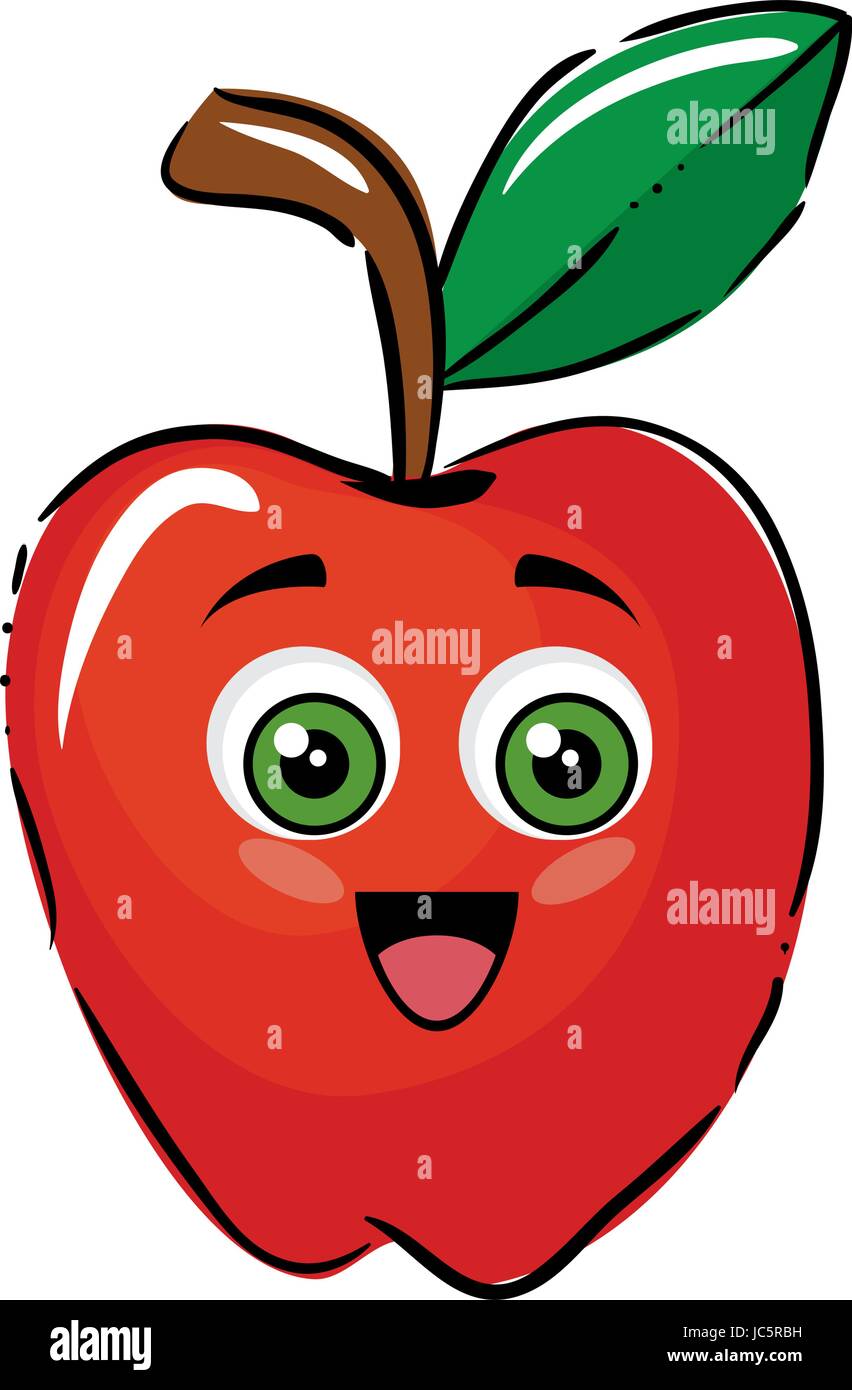 Cartoon Apple Face Stock Photos & Cartoon Apple Face Stock Images - Alamy