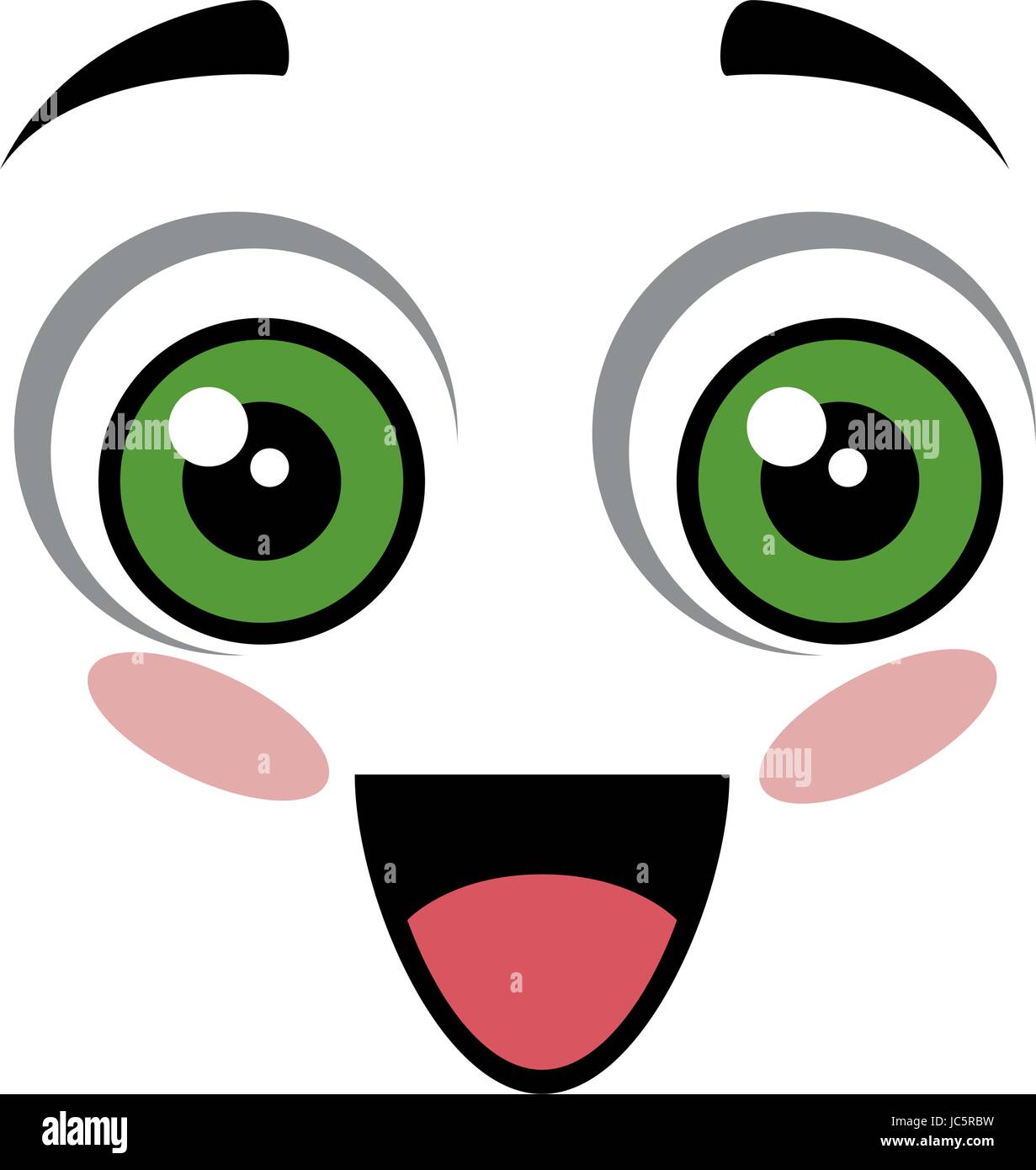 Cute cartoon face Stock Vector Image & Art - Alamy