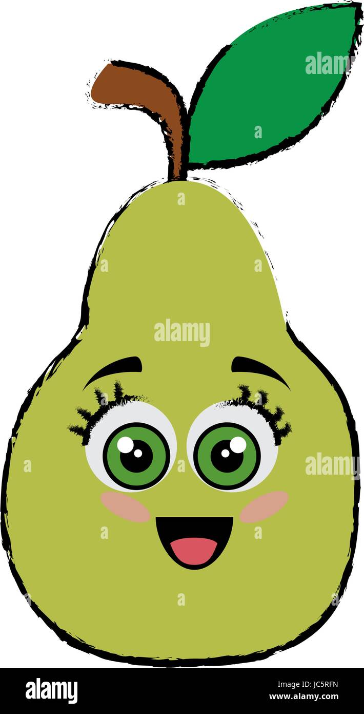 pear cartoon face Stock Vector Image & Art - Alamy