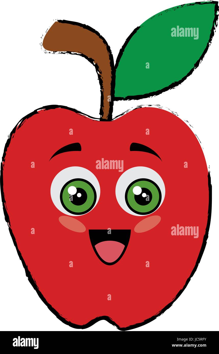 apple funny cartoon Stock Vector Image & Art - Alamy