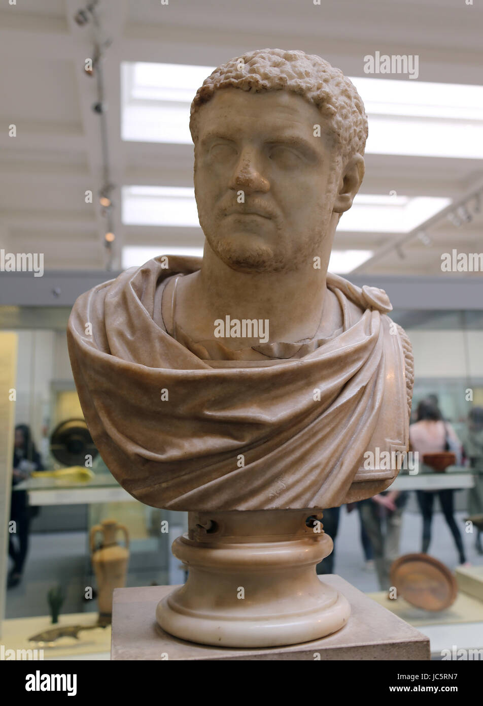 Head of the emperor Caracalla (211-217). Roman, 215-217 AD. From Rome ...