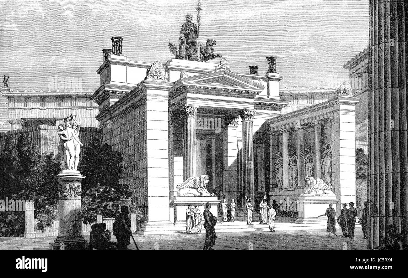 Propylaia drawing hi-res stock photography and images - Alamy