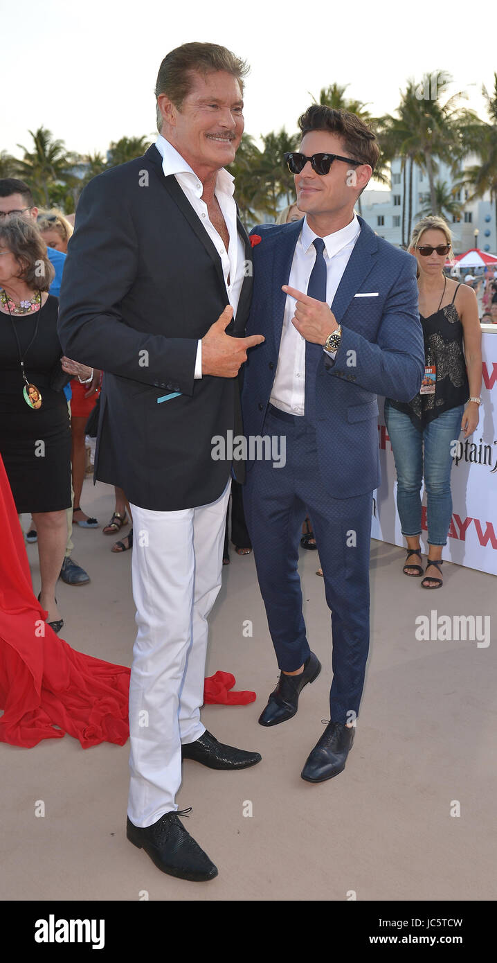 Paramount Pictures' World Premiere of 'Baywatch' on the beach in Lummus ...