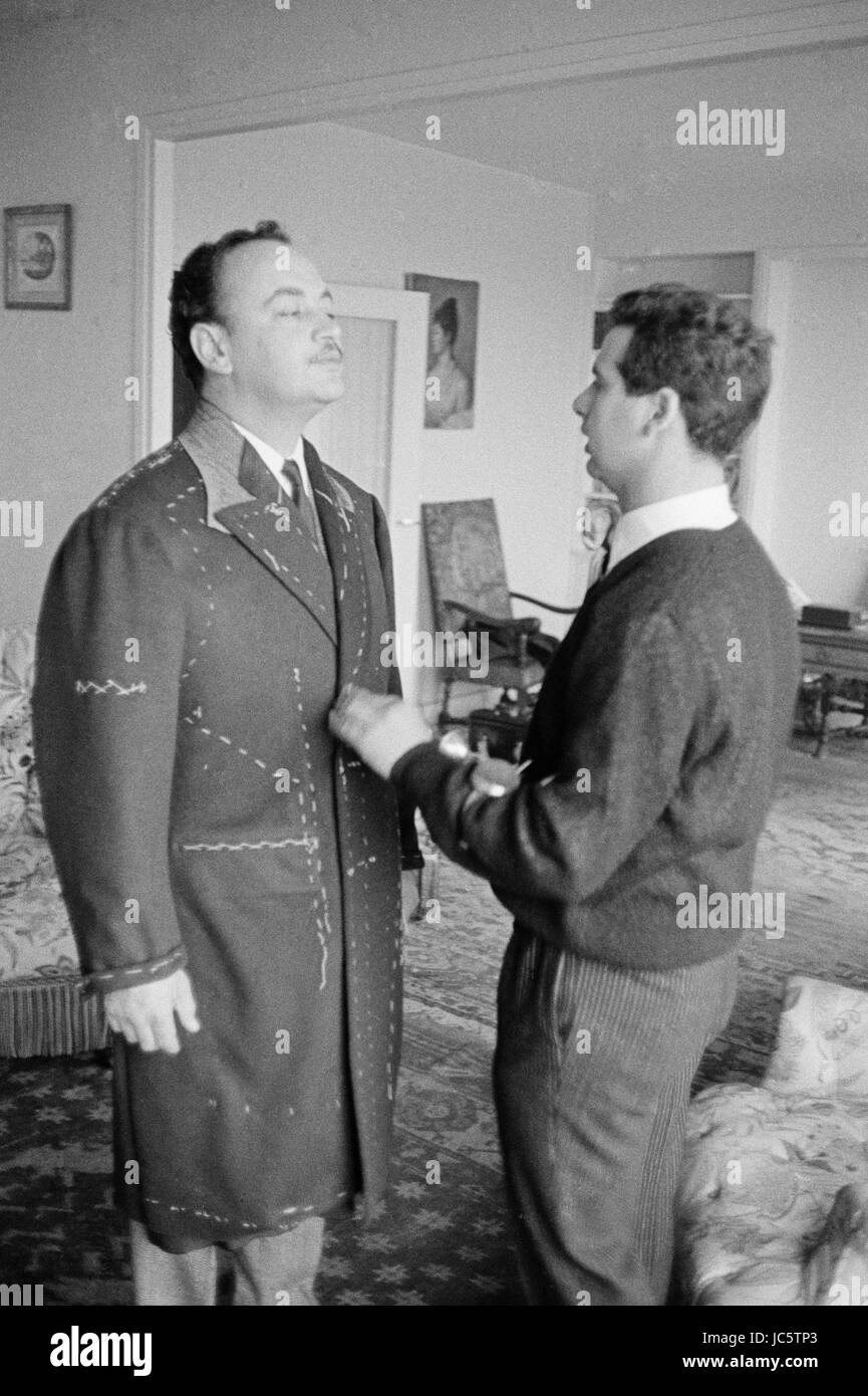French actor Raymond Pellegrin during a fitting session. c.1971 Photo ...