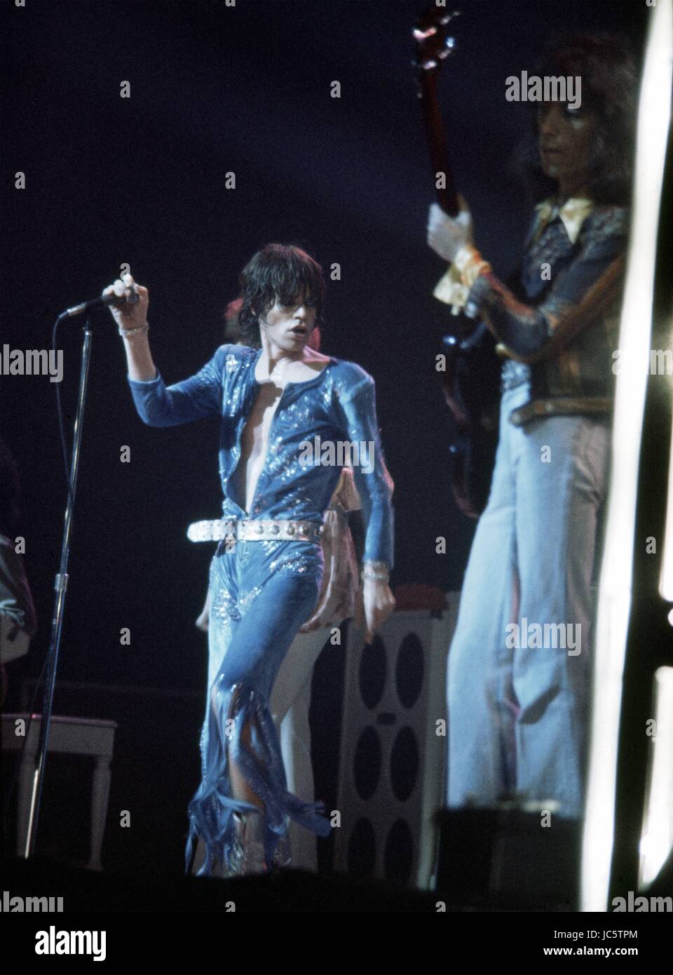 The Rolling Stones during a concert from the Rolling Stones American ...