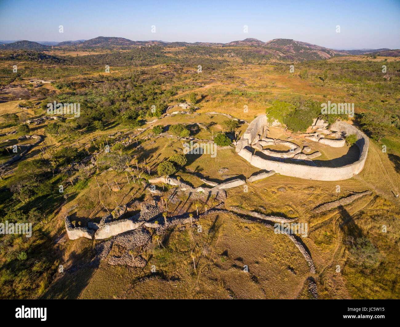 Great zimbabwe aerial hi-res stock photography and images - Alamy