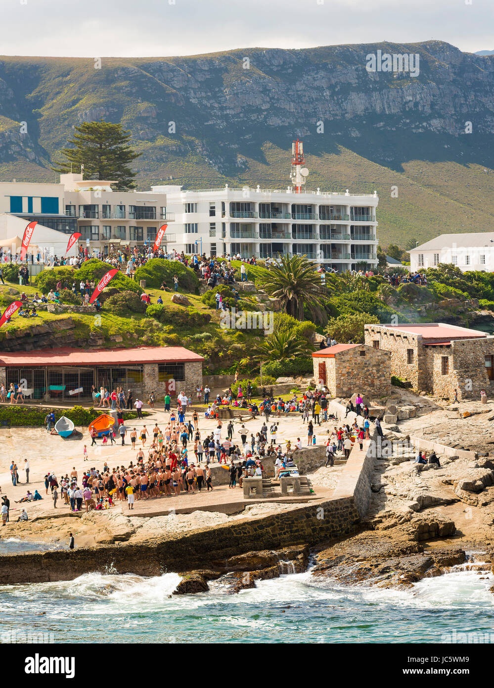 HERMANUS, SOUTH AFRICA - 4 OCTOBER 2015: Crowds gather for Hermanus ...