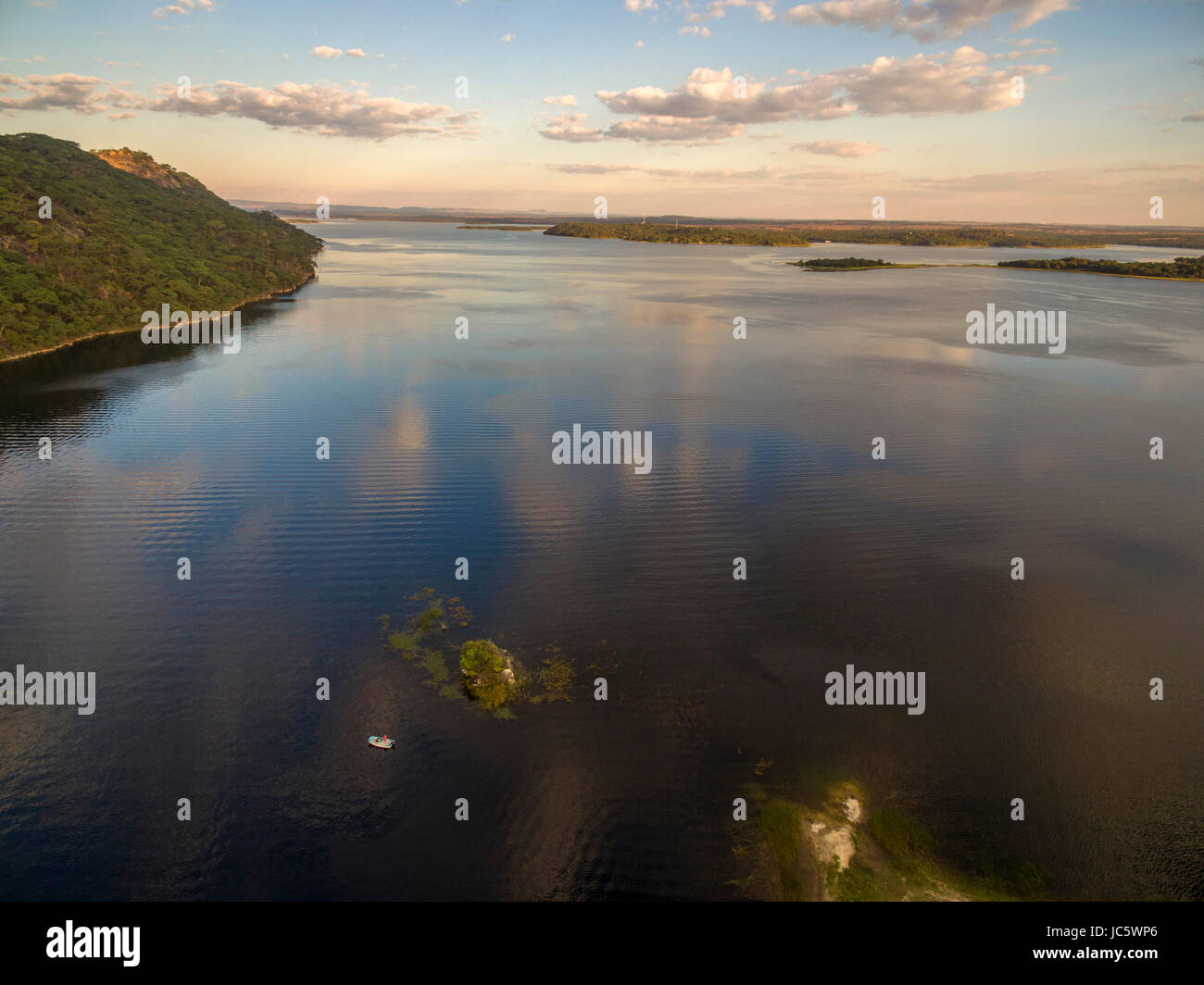 Fisherman africa dam hi-res stock photography and images - Alamy