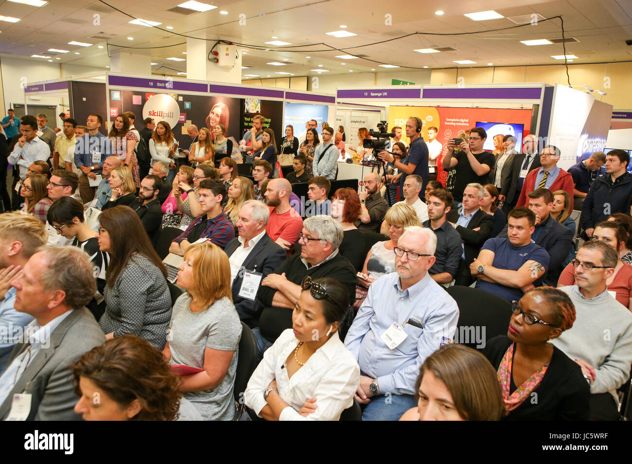London UK, 13th June, 2017. Busy audience at the seminar of the 2017 ...