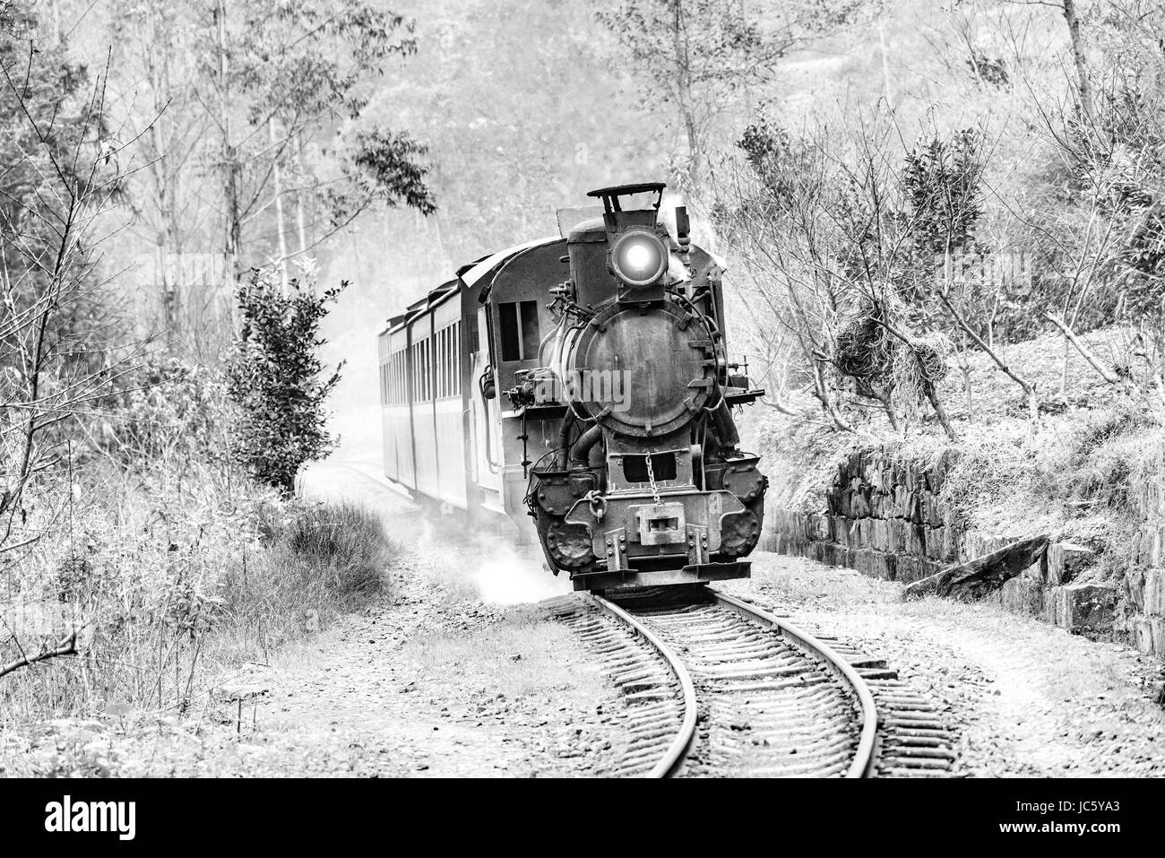 Image steam locomotive from Black and White Stock Photos & Images - Alamy