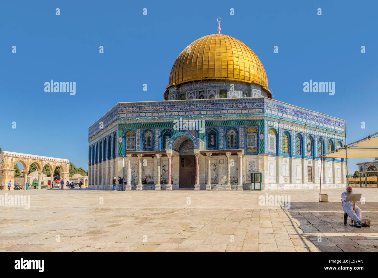 Dome of the Rock, Temple Mount, Mount Moriah, in the Old City of ...