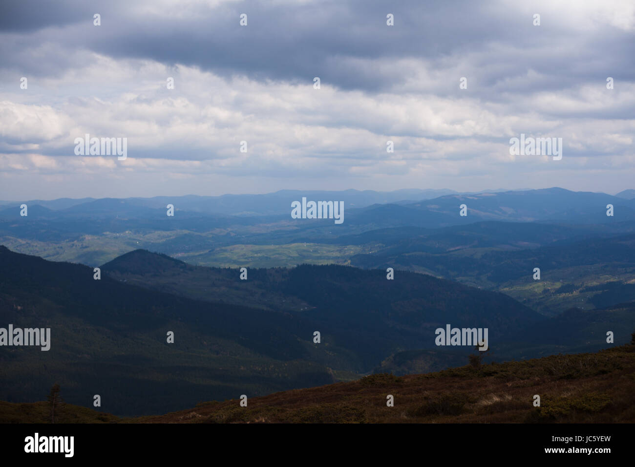 landscape in mountains Carpathians Ukraine, Dragobrat Stock Photo - Alamy