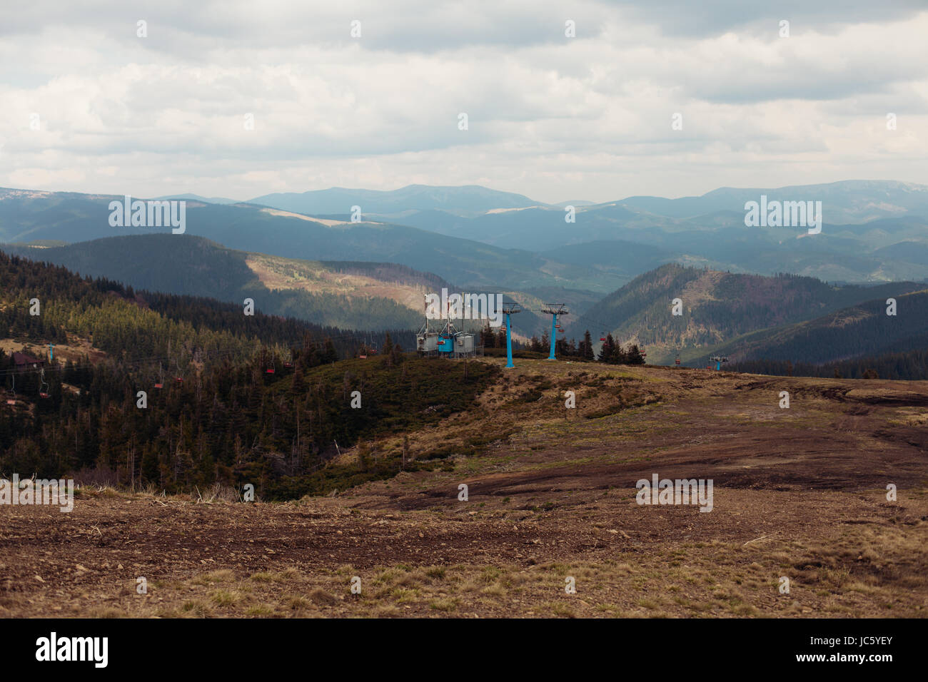 landscape in mountains Carpathians Ukraine, Dragobrat Stock Photo - Alamy