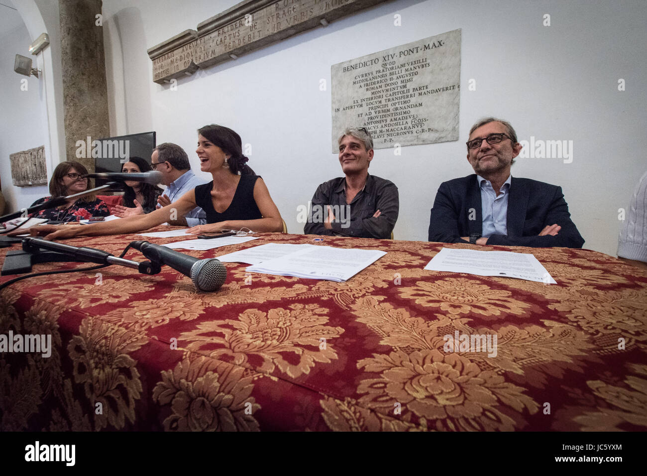 Rome, Italy. 13th June, 2017. Roberto Giachetti, Pelonzi Antongiulio ...