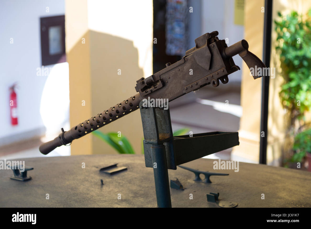 Military guns in a museum of Trinidad, Cuba Stock Photo - Alamy
